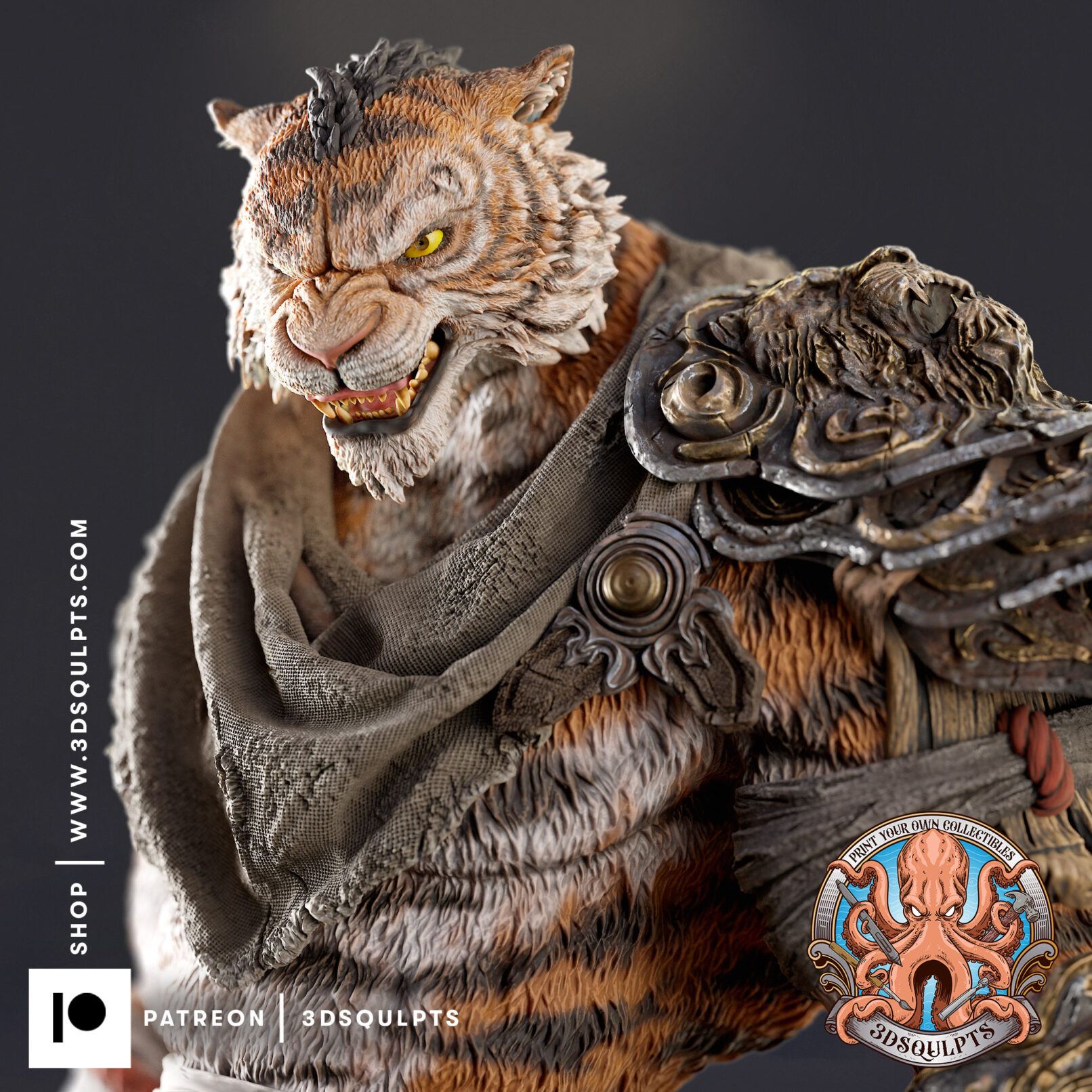 Tiger and Thief – 3D printable model – 3DSQULPTS – print your own ...